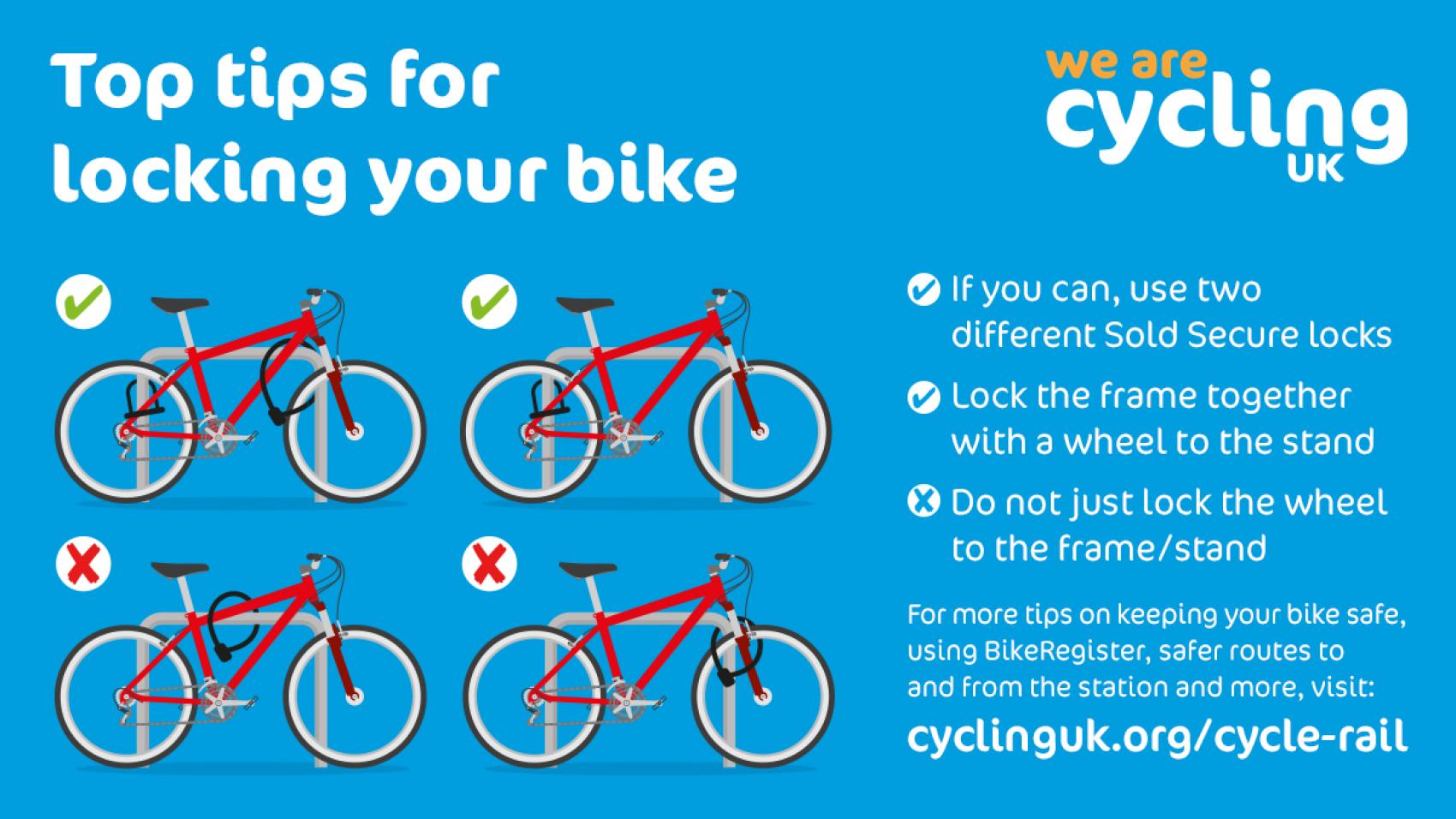 Guide to locking your bike | Cycling UK